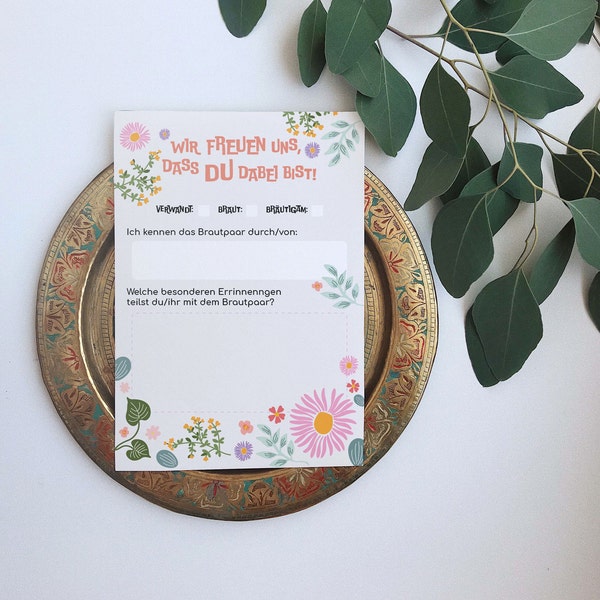 Wedding Guest Book With Questions - Etsy