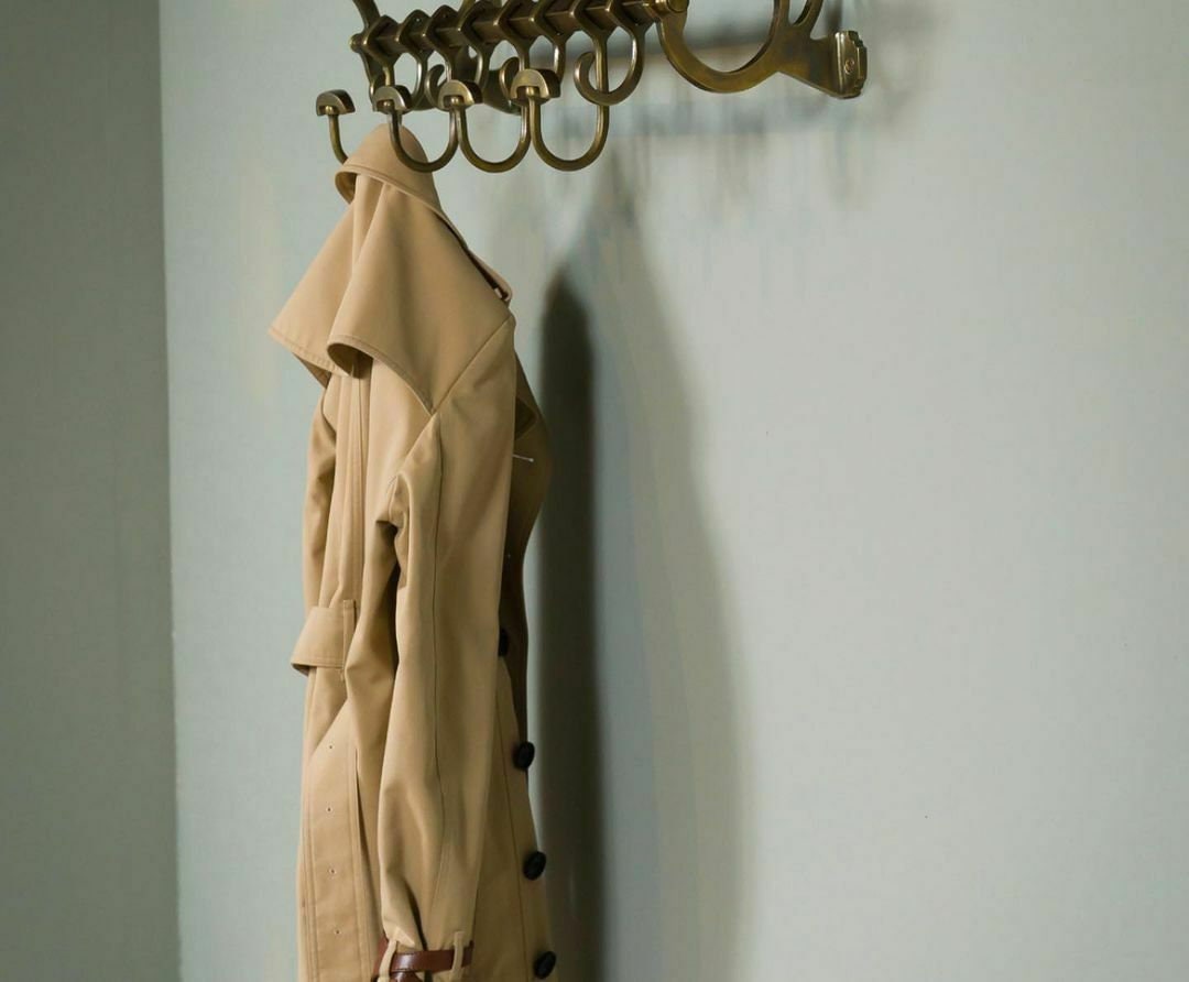 Brass French Coat Rack With Shelf | Wall Mounted Train Rack - Etsy