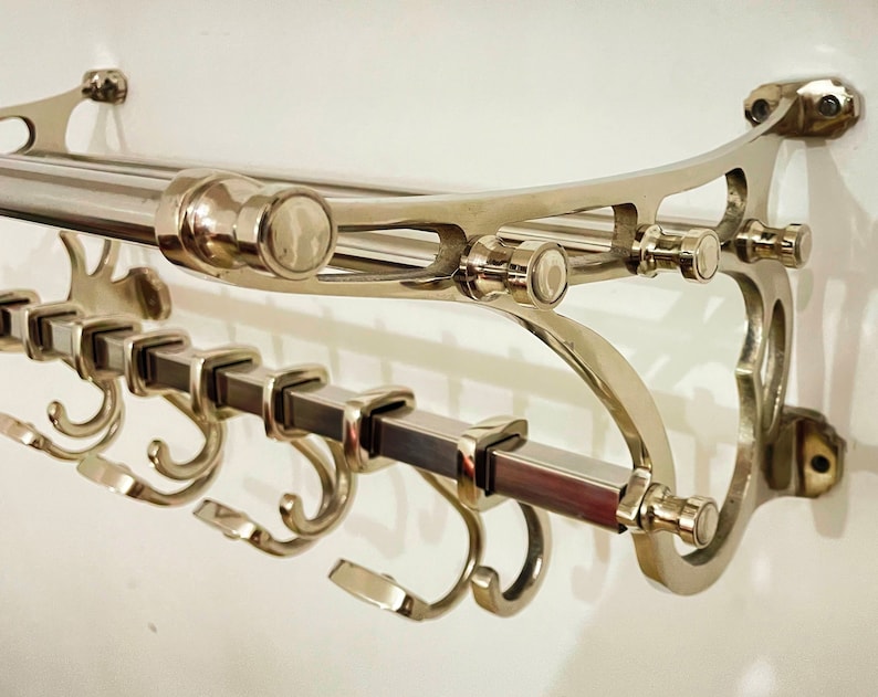 French Coat Rack Luggage Wall Mounted Rack Shelf Coat Rack | Etsy