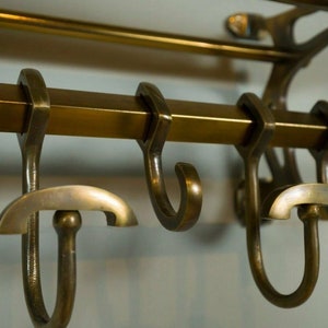 Utensil Rail Wall Mounted | Perfect for Kitchen | Brass Antique ...