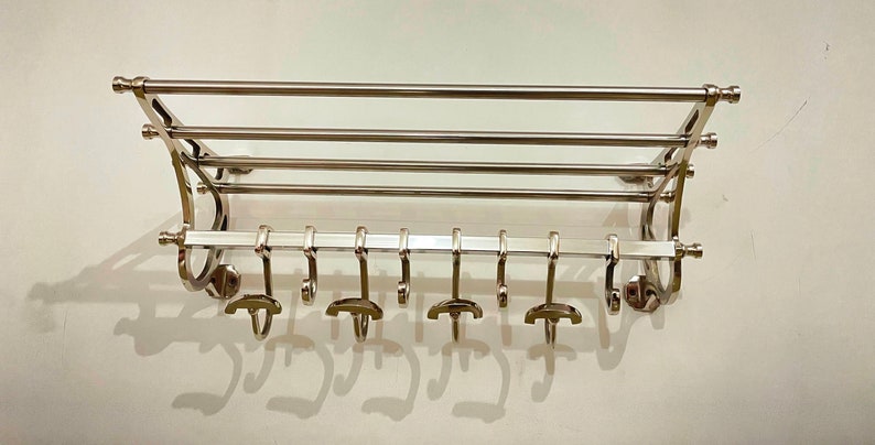 30 French Coat Rack Luggage Wall Mounted Rack Shelf Coat Rack Train ...