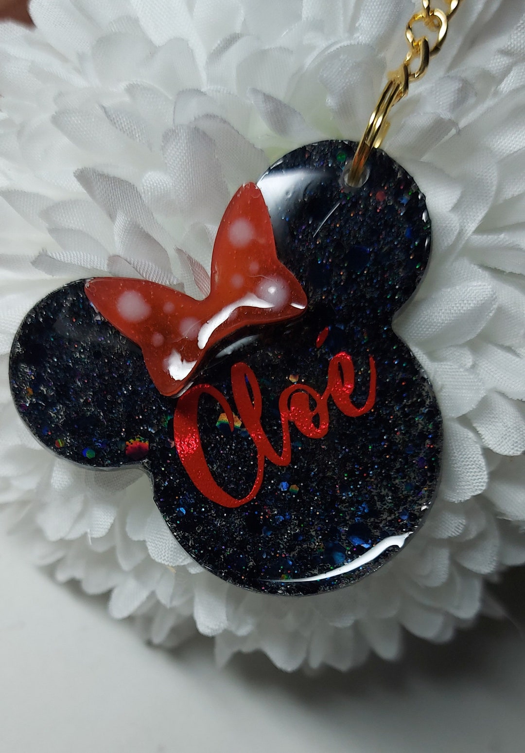 Customizable Minnie / Mickey Key Ring - Etsy