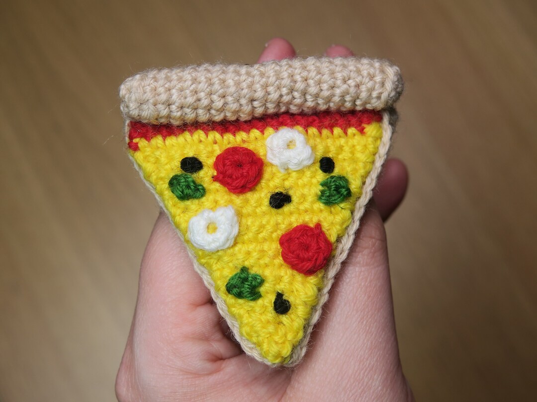 Pizza Amigurumi Crochet Pattern, Cute Food Keychain (PDF Pattern) - Etsy
