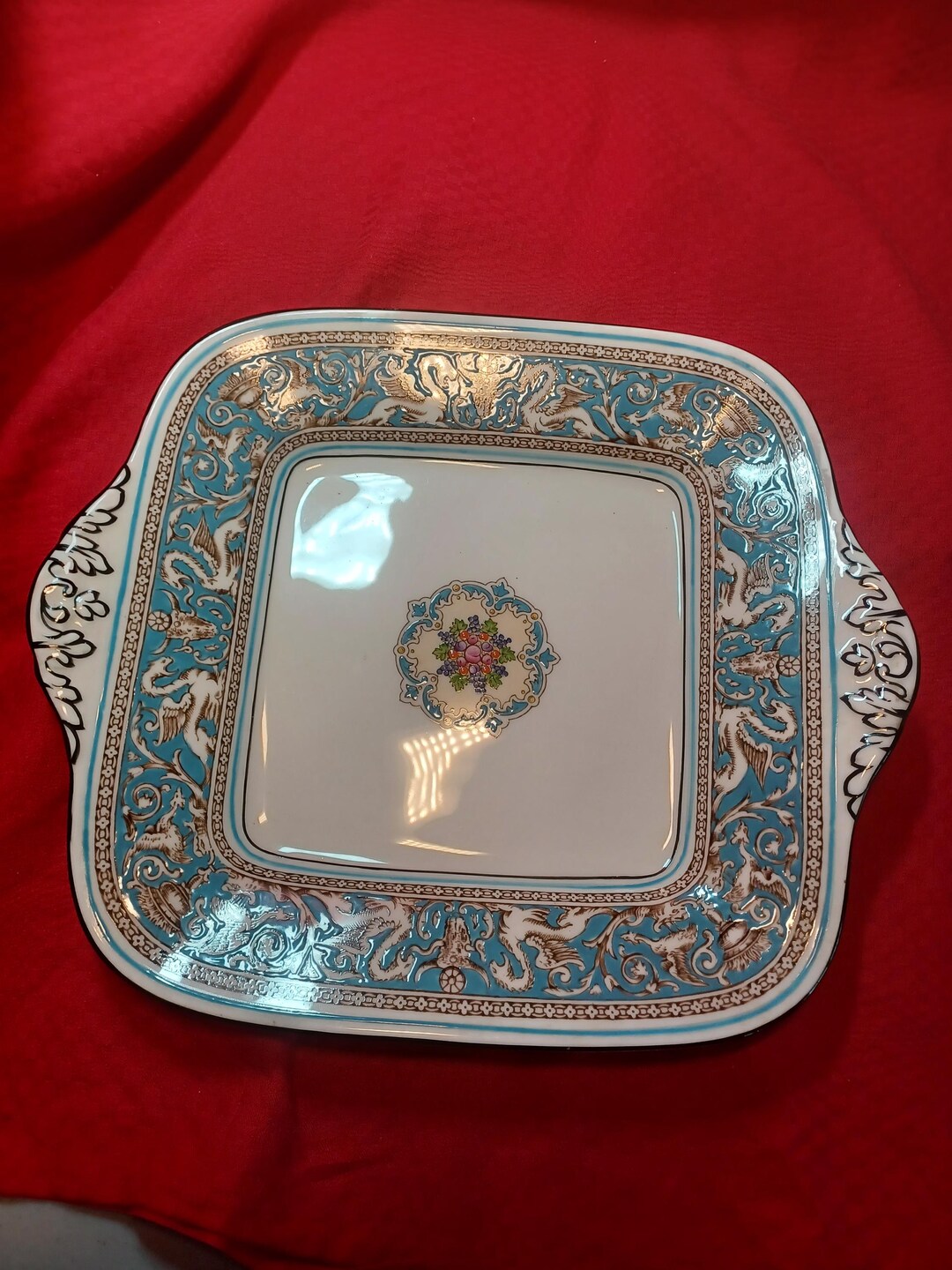 Wedgwood Florentine Turquoise Bone China Lidded Sugar Bowl Excellent ...