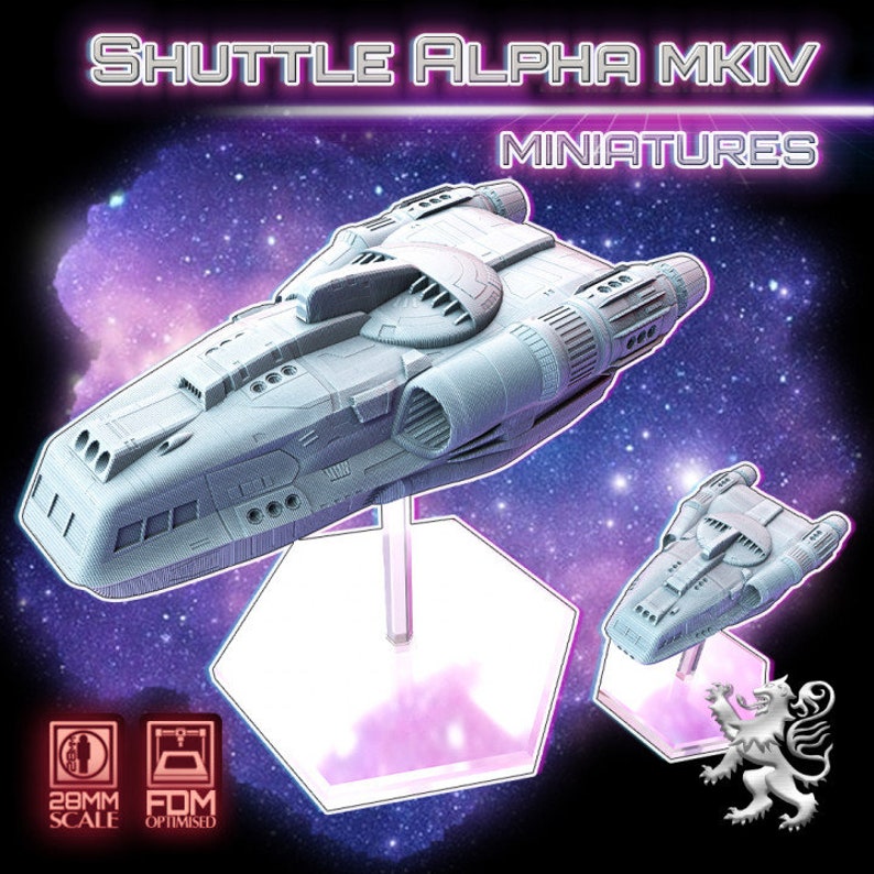 2nd Dynasty Shuttle Alpha MKIV Miniatures - Etsy