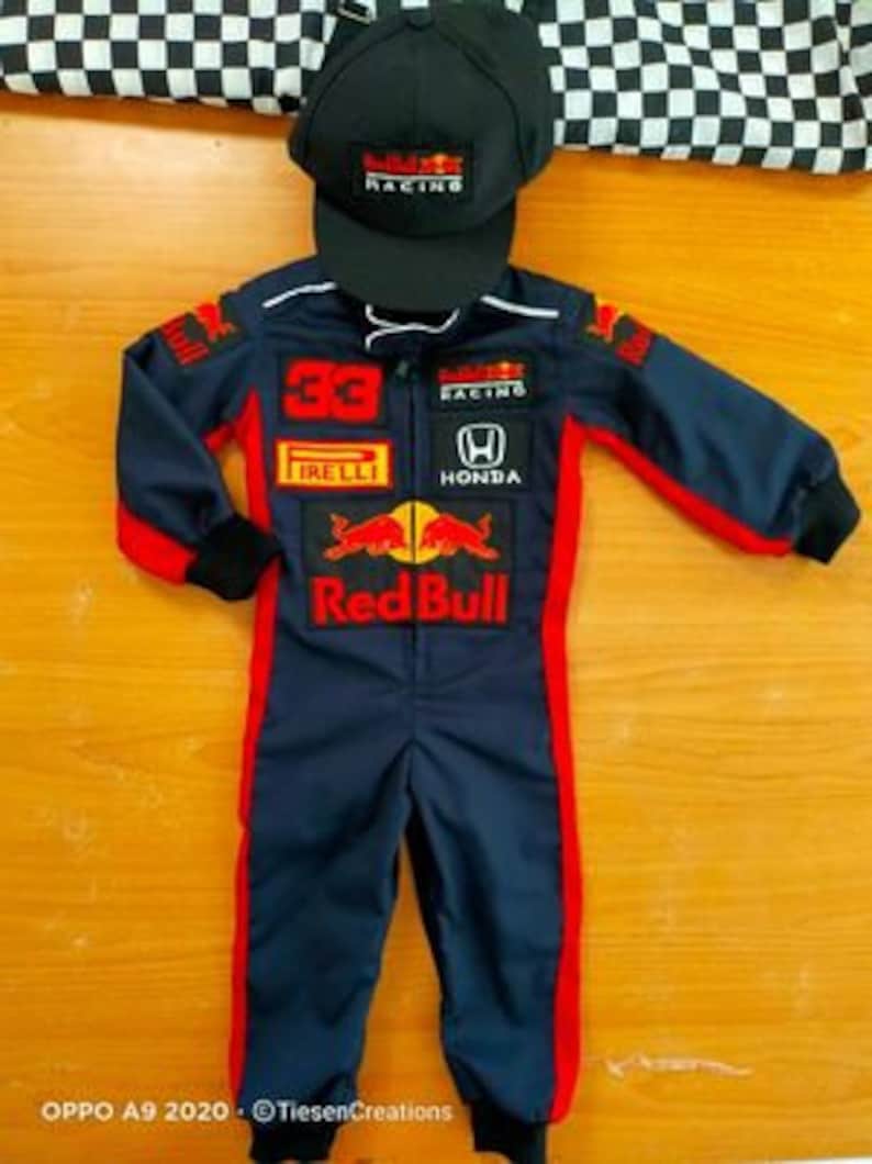 Red Bull Inspired Racing Costume for Kids Halloween / Birthday - Etsy