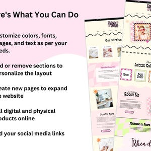 WIX Website Template, Retro Vibes WIX Website Theme, Wix Online Store ...