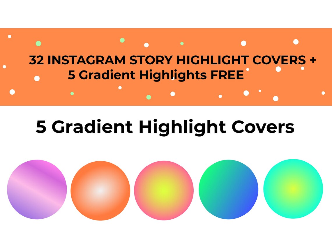 Retro Instagram Highlight Covers 70s Retro Rainbow Set of 50 Digital ...