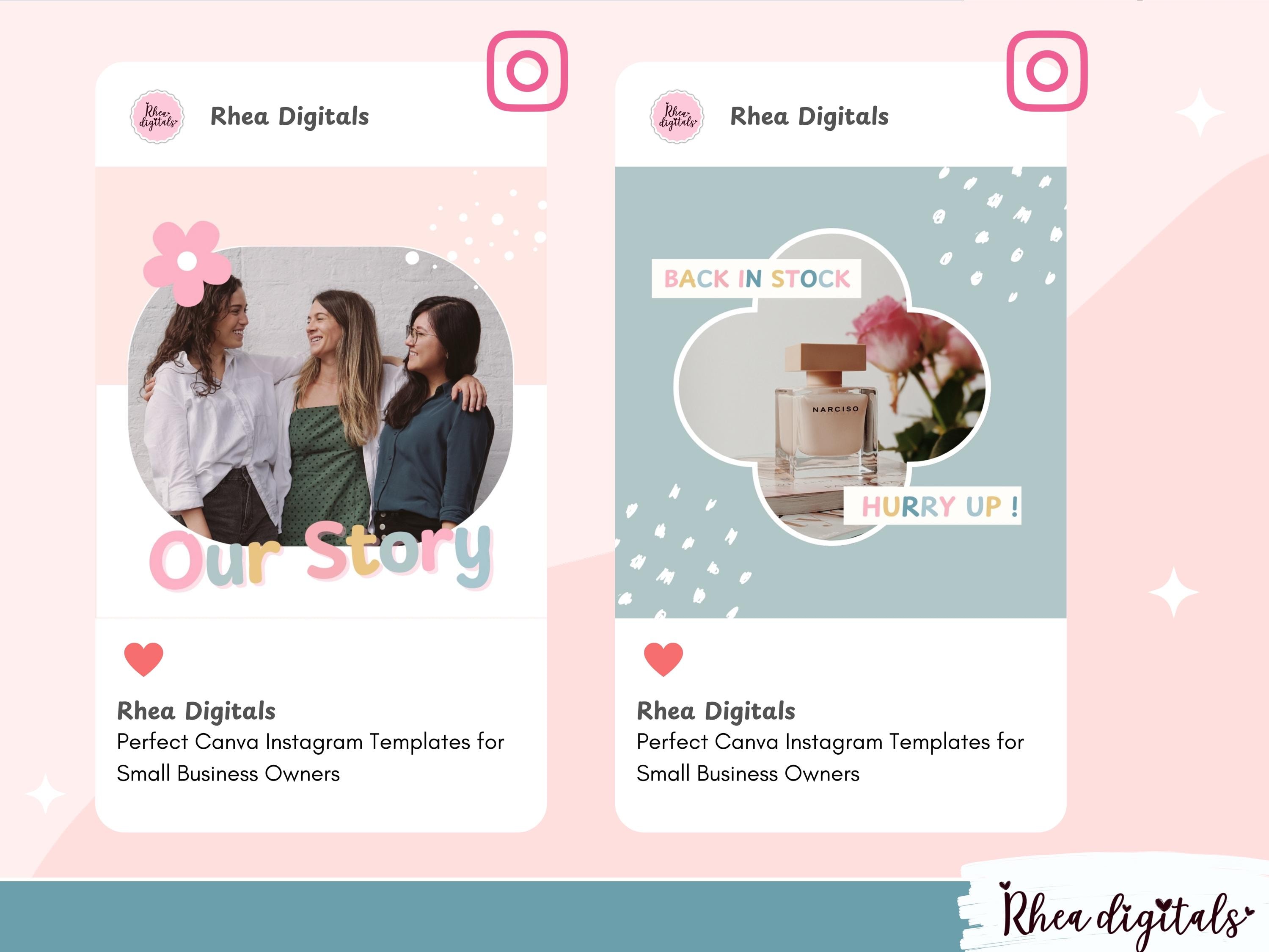 Fun Instagram Post Template | DIY Canva Template | Retro Instagram ...