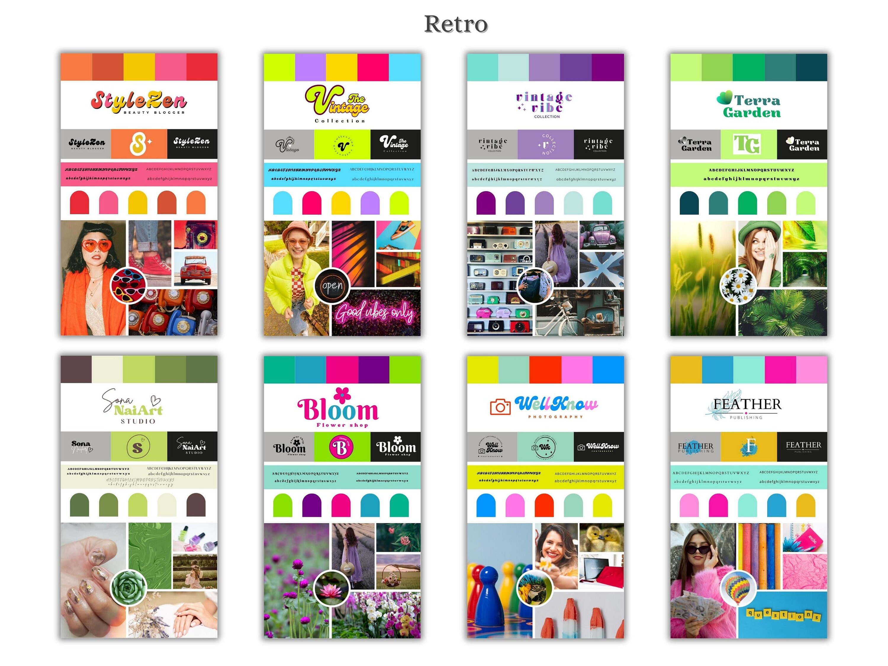 20 DIY Brand Board Templates - Logo Templates - Brand Kit Template ...