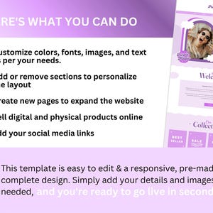 Wix Website Template, Purple Wix Website Theme, Purple Magic Website ...