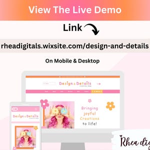 Creative Wix Template - Rainbow Colors Wix Website Design - Wix Store ...