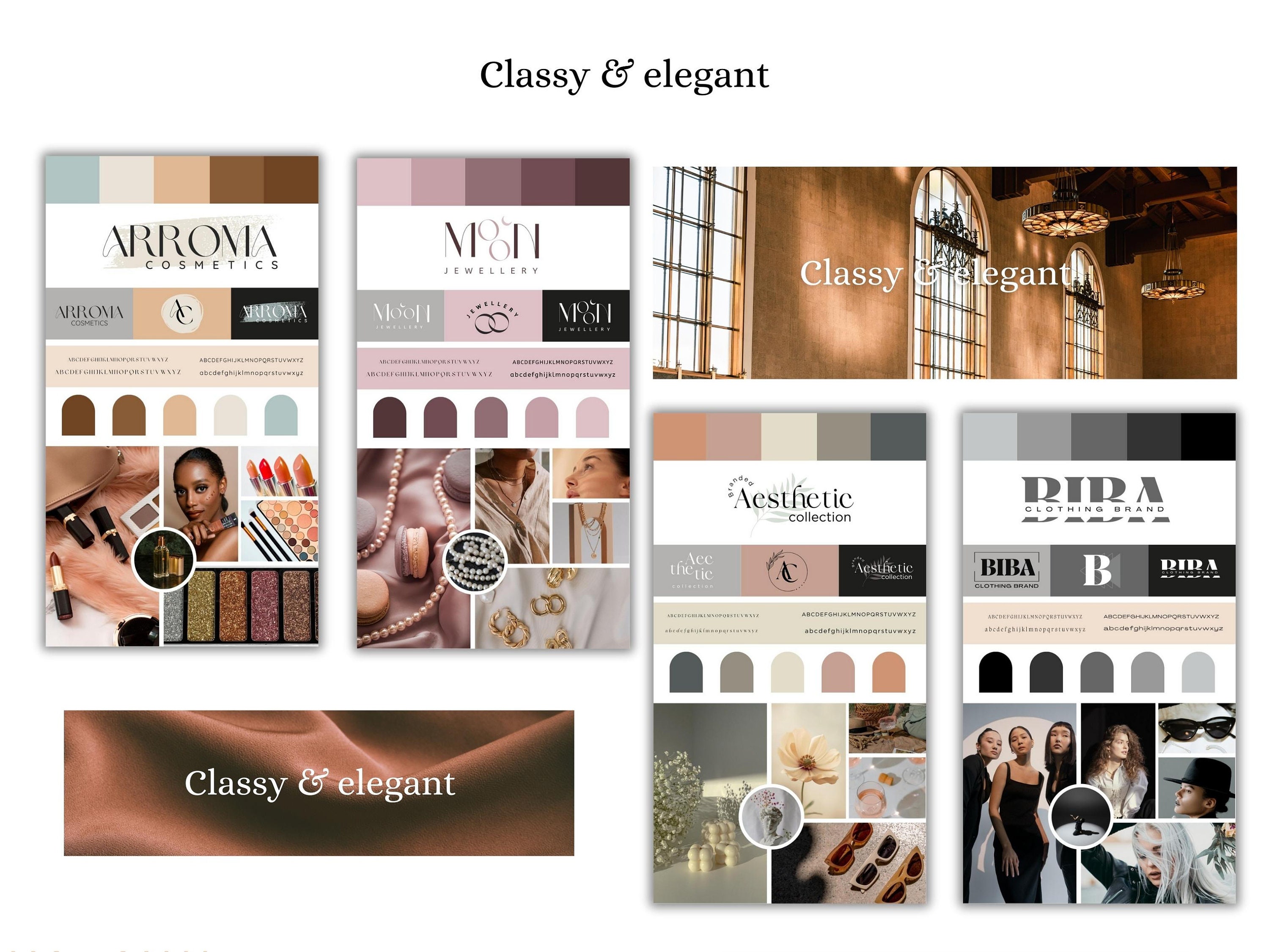 20 DIY Brand Board Templates - Logo Templates - Brand Kit Template ...