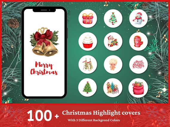 Christmas Instagram Highlight Covers Holiday Highlight Icons - Etsy