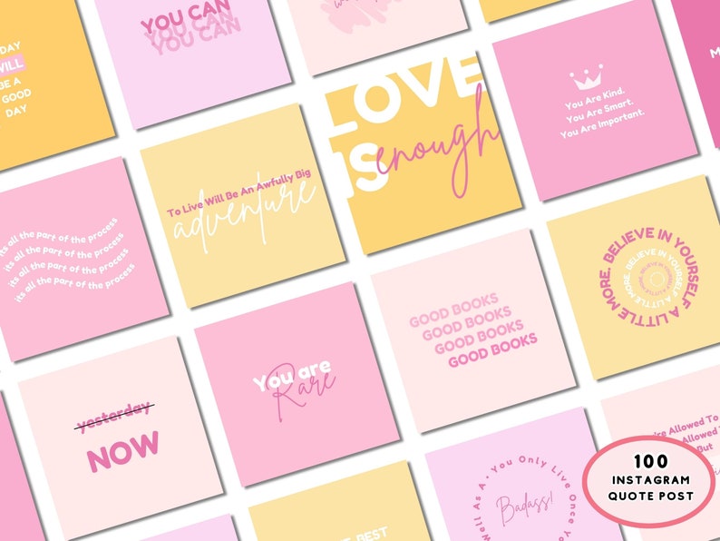 Pink Instagram Templates | Groovy Social Media Templates| Retro Canva ...