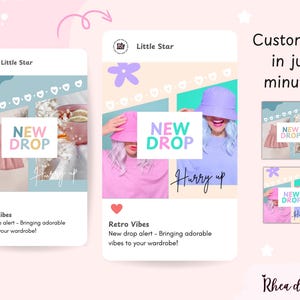 Fun Instagram Post Template | DIY Canva Template | Retro Instagram ...