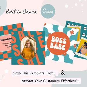 Retro Instagram Post Template, Retro Instagram Posts, Bold IG Feed ...