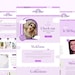 Wix Website Template, Purple Wix Website Theme, Purple Magic Website ...