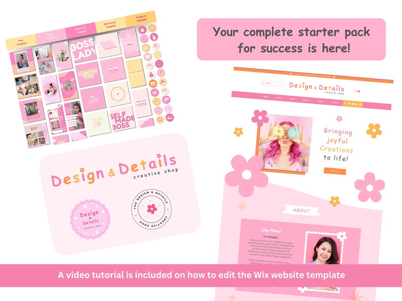 Creative Wix Template Rainbow Colors Wix Website Design Wix Store ...