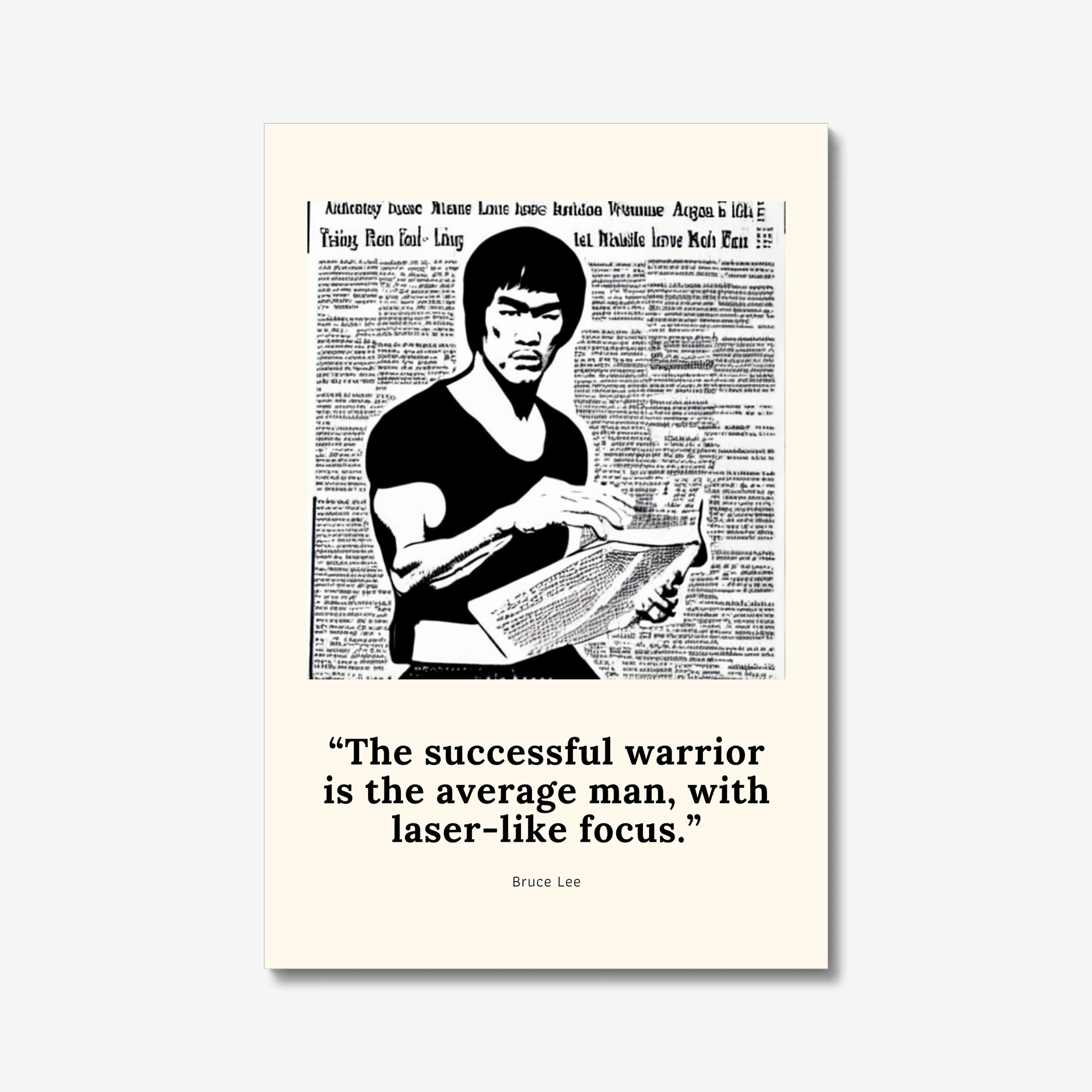Bruce Lee Motivational Poster