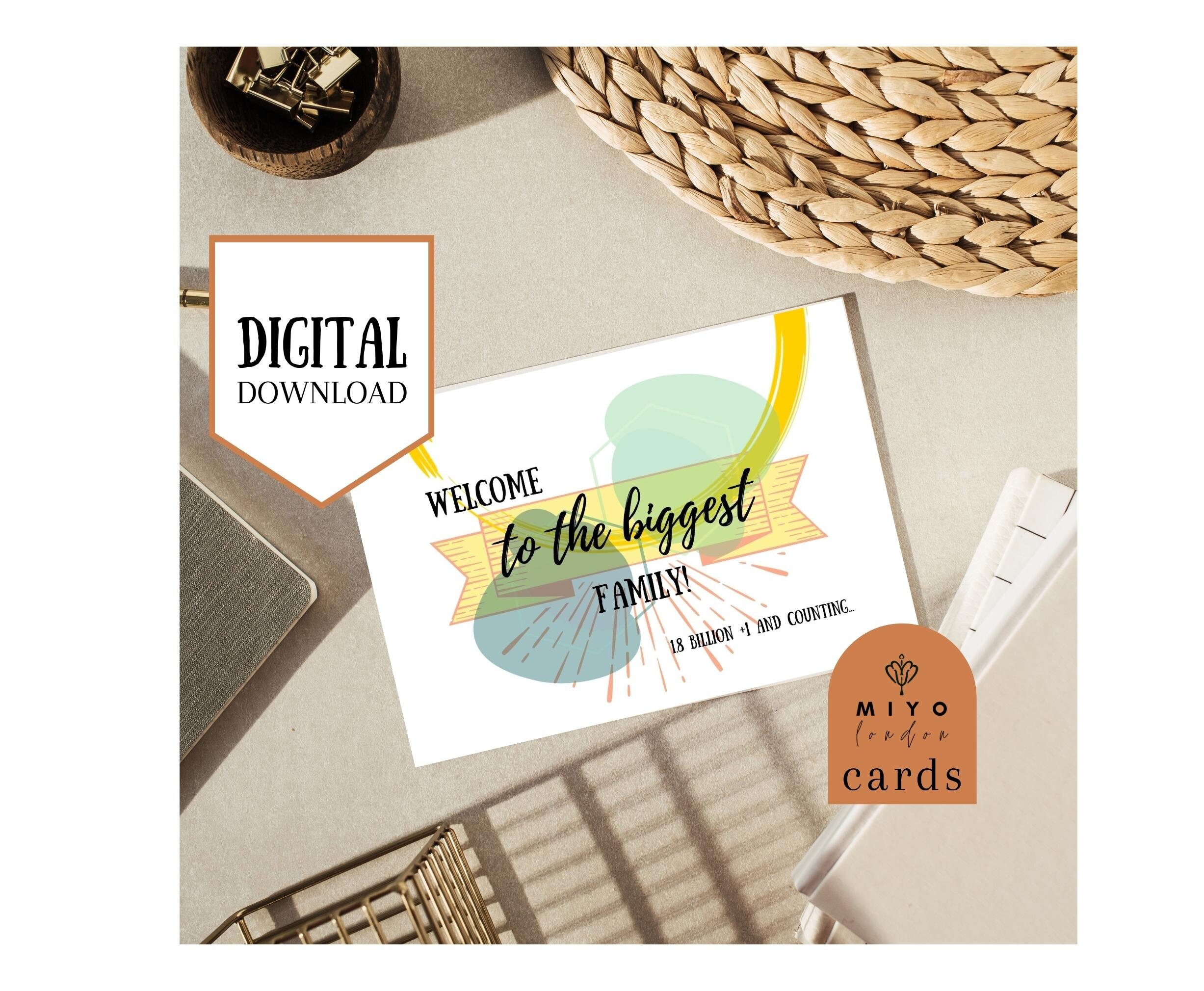 Printable Just Cause Greeting Card Instant Download 7x5 Card for any ...
