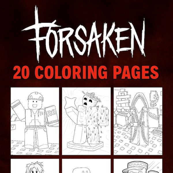 Forsaken Roblox Noli Coloring Pages - Etsy Canada