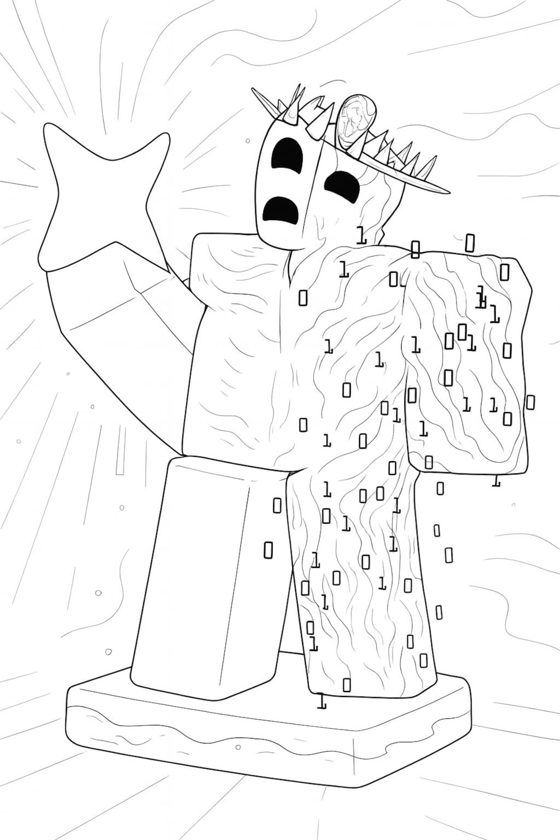 Printable Coloring Book: Forsaken Roblox Inspire Digital Download - Etsy