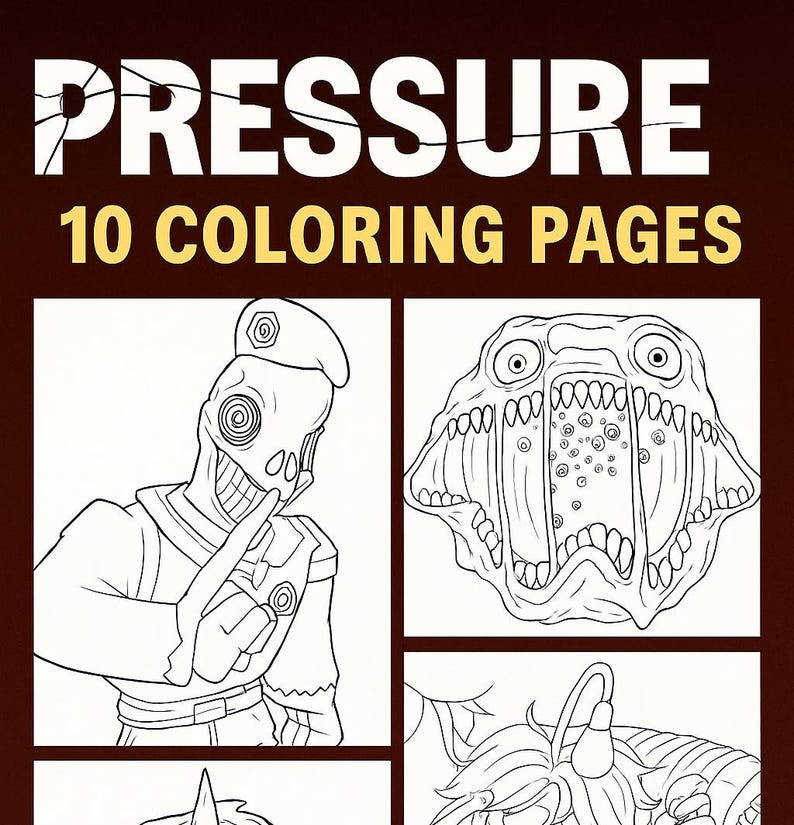 Printable Coloring Book: Pressure Roblox Inspire Digital Download - Etsy