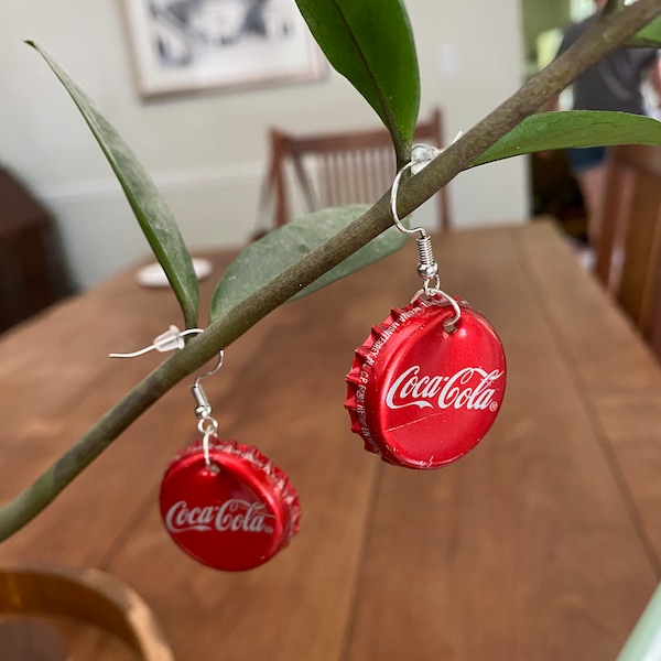 Bottle Cap Earrings - Etsy