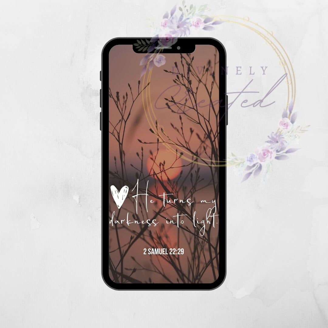 Darkness Into Light Scripture Phone Wallpaper - Etsy