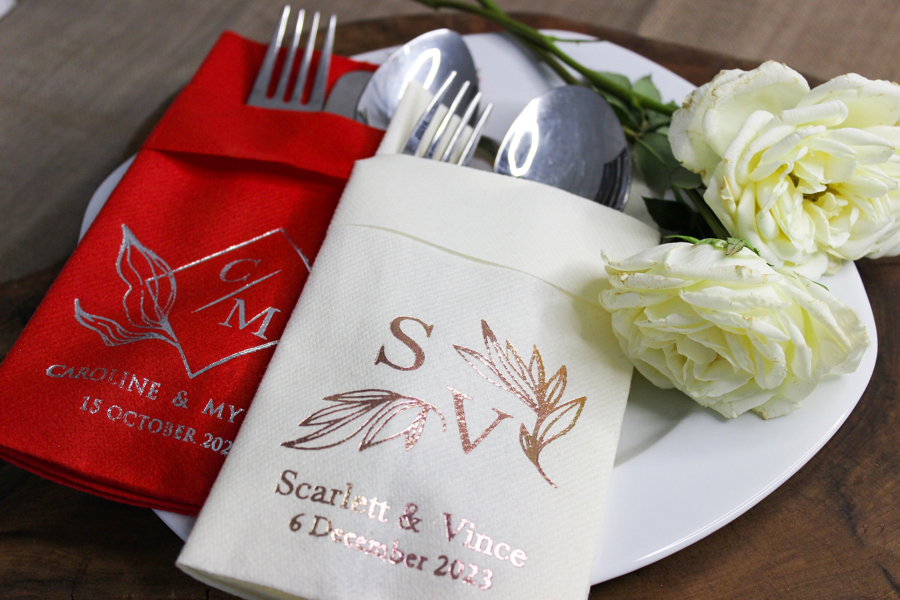 Personalized Napkins, Custom Logo or Monogram, Dining Decoration ...