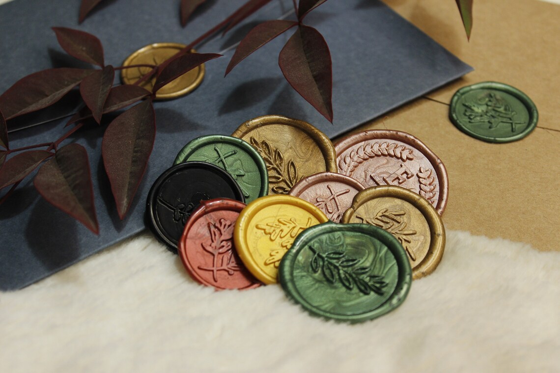 Custom Wax Seal Stickers for Wedding Invitation Personalized | Etsy