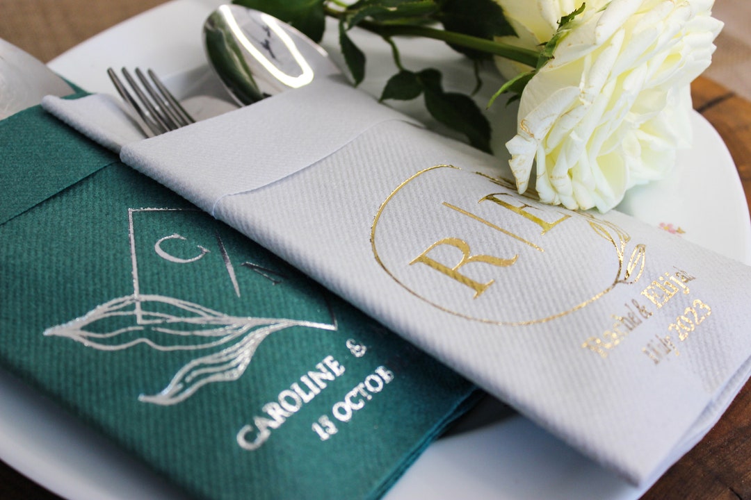 Personalized Napkins, Custom Logo or Monogram, Dining Decoration ...