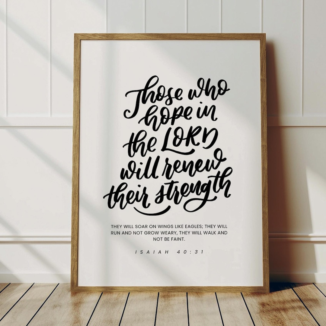 Isaiah 40:31 | Bible Verse Wall Art | Christian Wall Art | Christian ...