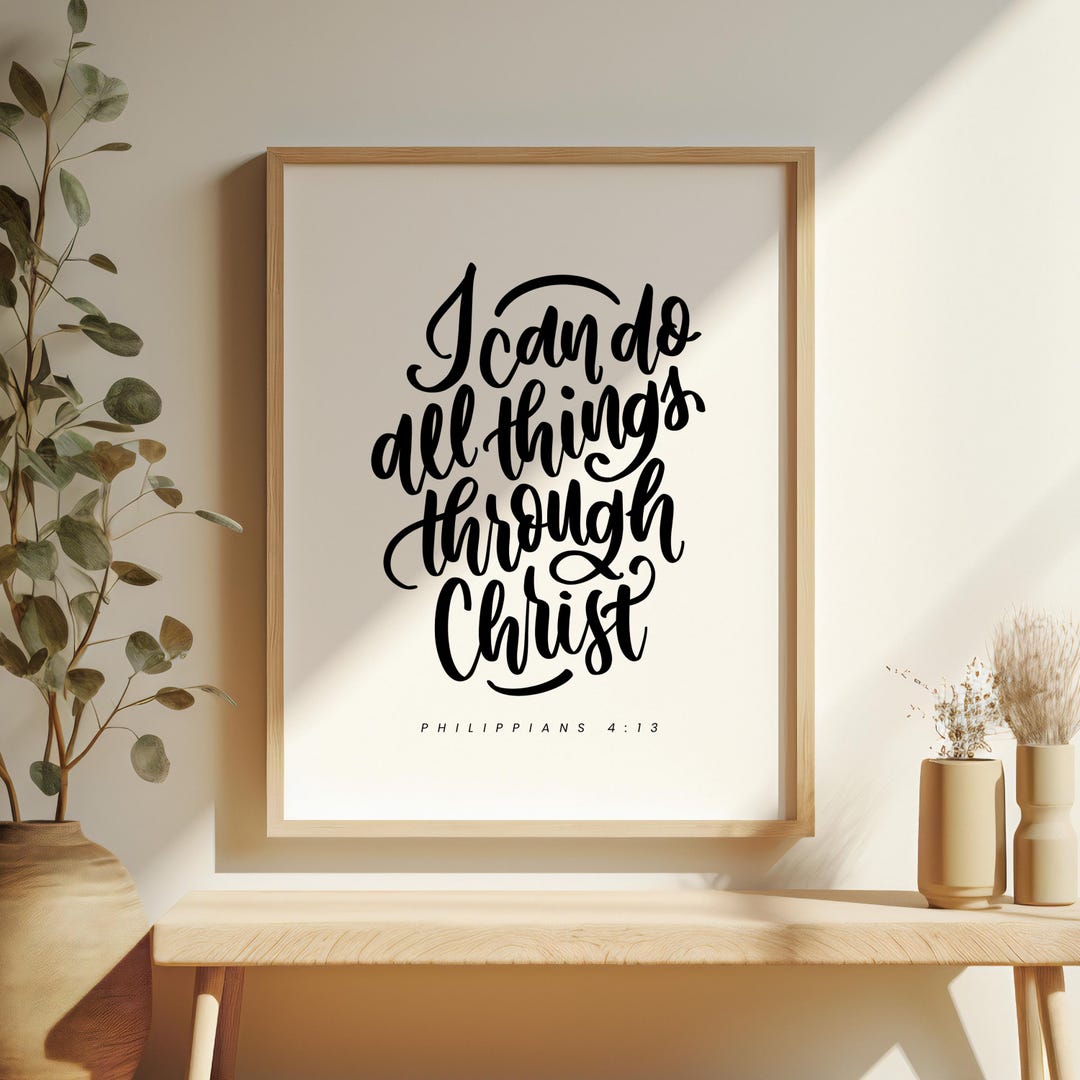 Philippians 4:13 | Bible Verse Wall Art | Christian Wall Art ...