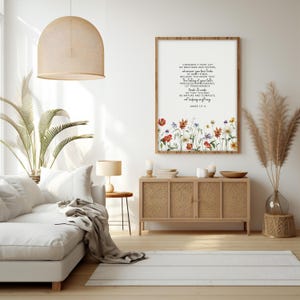 Christian Wall Art Bundle | Set of 3 Bible Verse Prints | Spring Bloom ...