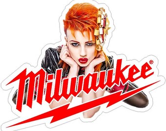 MILWAUKEE TOOLS Pin up Girl Motorsport Toolbox Racing Decal | Etsy
