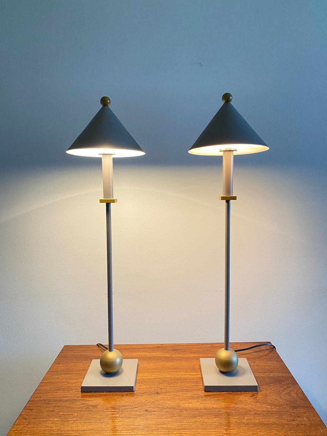 Memphis Style Postmodern Table Lamp by Sonneman for Kovacs - Etsy