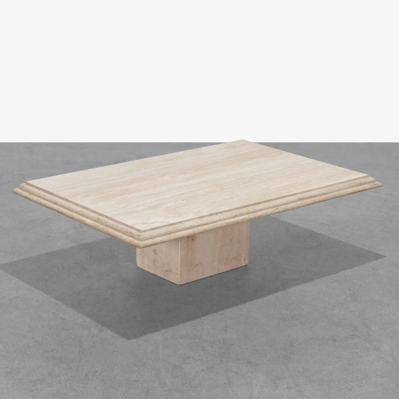 Travertine Coffee Table - Etsy