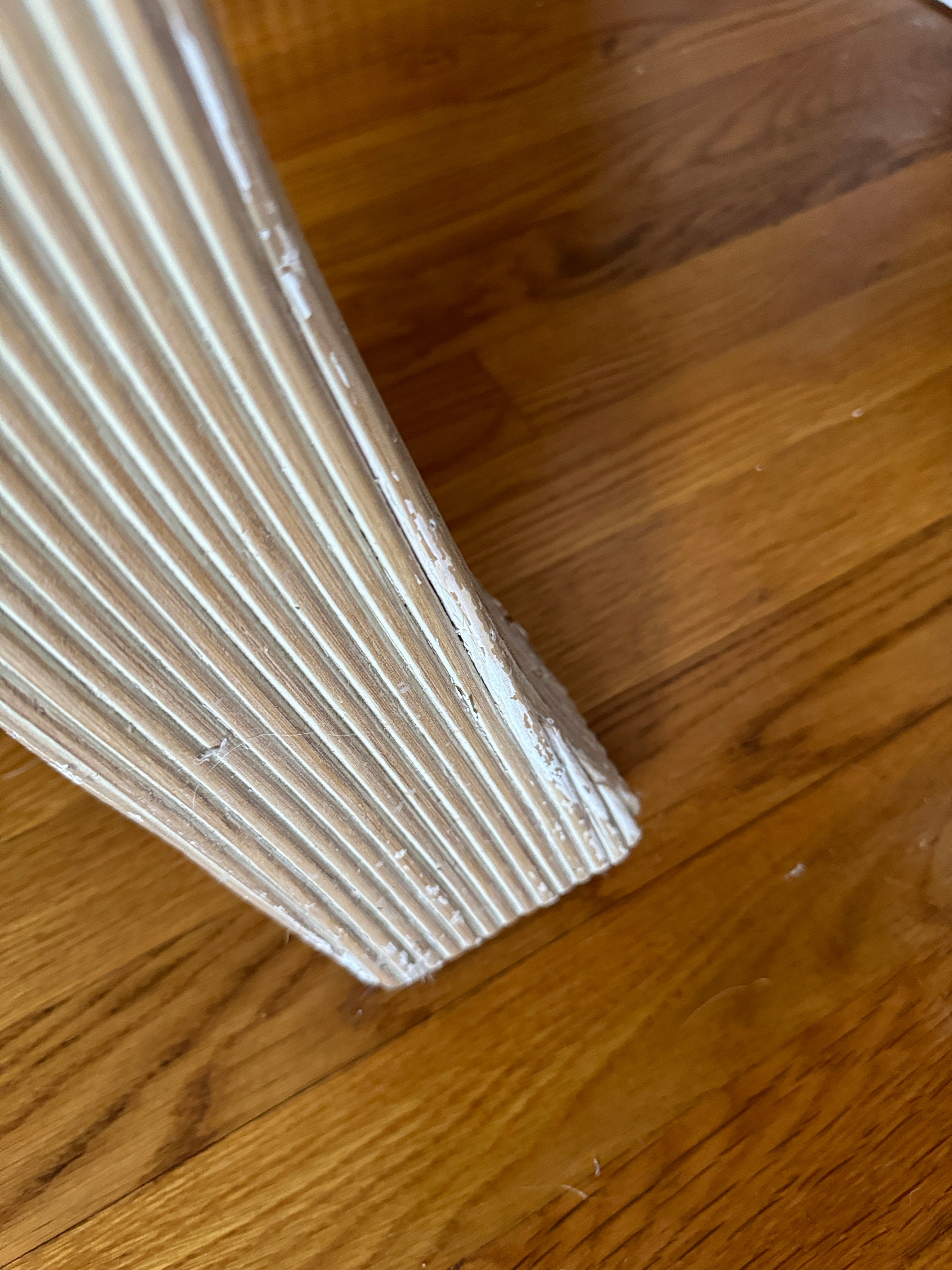 Vintage Pencil Reed Console Entry Table in Style of Karl Springer - Etsy