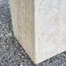 Pair of Post Modern Glass Top Side Tables With Travertine Bases - Etsy