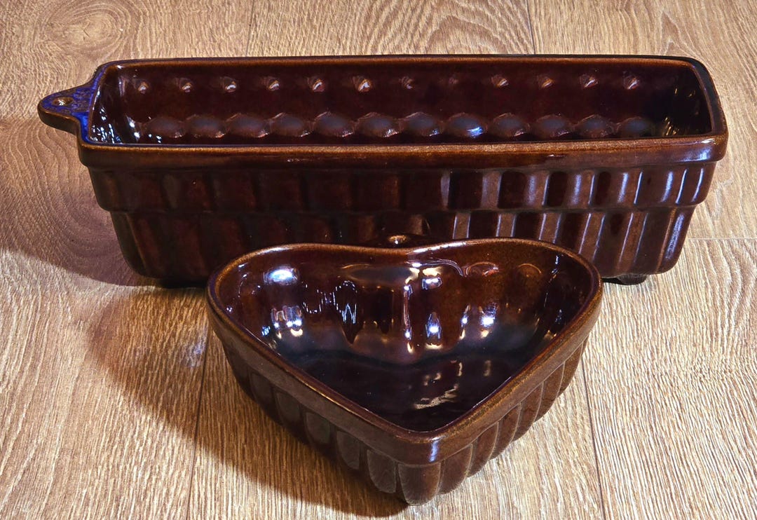 Set of Vintage Baking Tins Ceramic Beautifully Decorated - Etsy