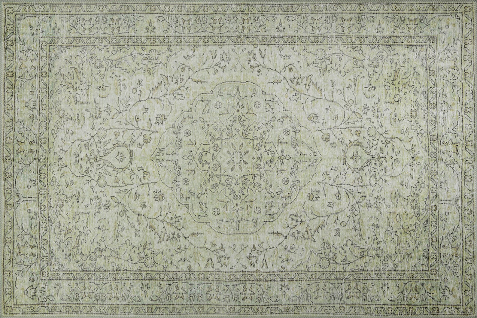 Light Green Turkish Rug Vintage Style Carpet Oriental Living - Etsy