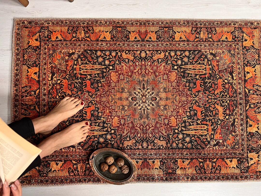 Bohemian Entryway Hallway Rug Small Area Rug Ethnic Tribal - Etsy