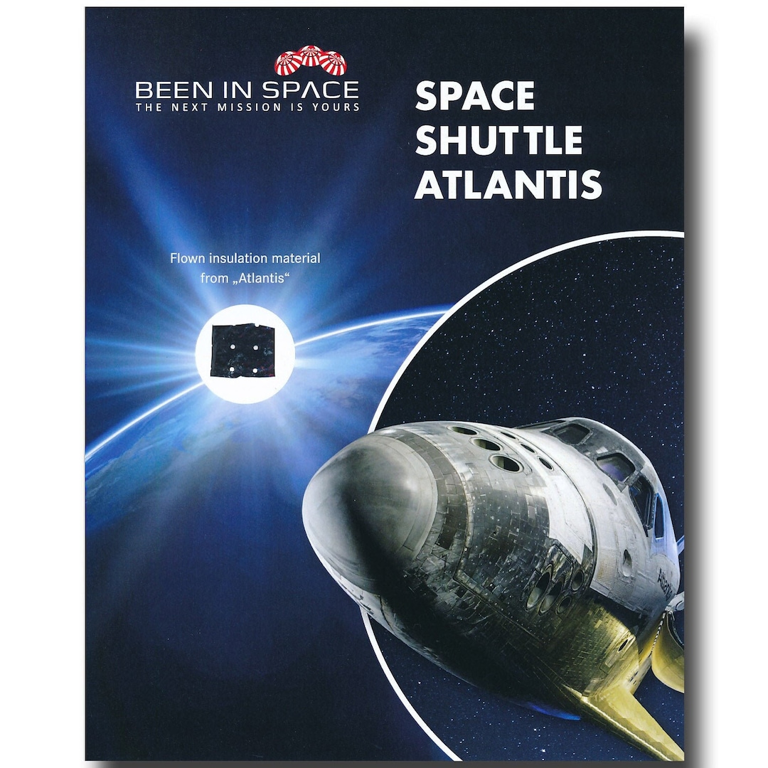Space Shuttle Atlantis Flown Insulation 8x10 Presentation - Etsy