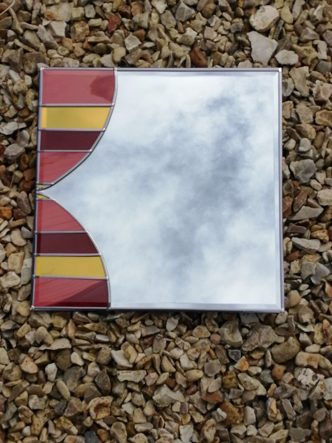 Firefly is an Art Nouveau Stained Glass Wall Mirror - Etsy