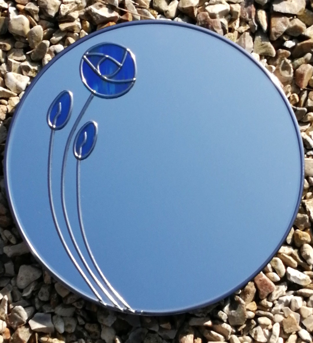 Hera, is Elven Glass Signature Art Nouveu Stained Glass Wall Mirror ...