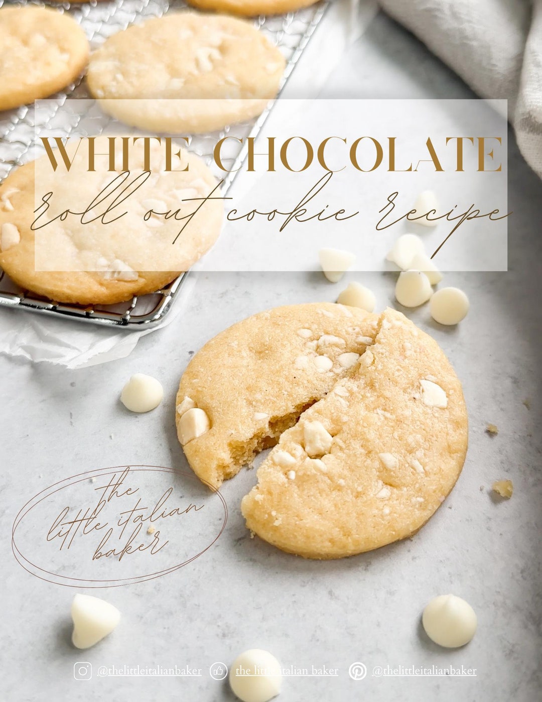 White Chocolate Roll-out Cookie Recipe - Etsy