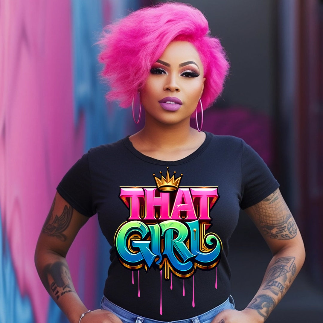 That Girl Blessed Graffiti PNG - Etsy