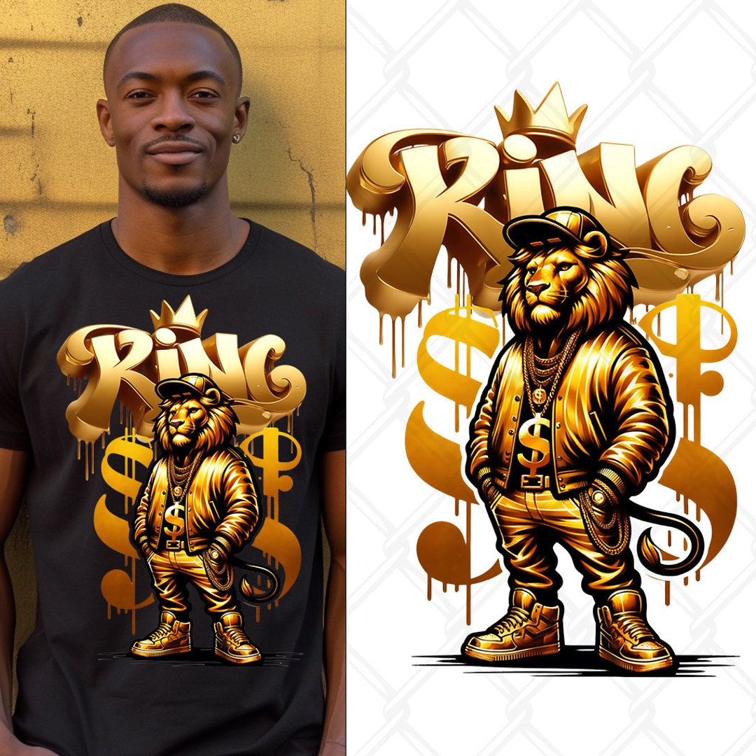 Gangster Lion Png, Urban Sublimation Design, Graffiti DTF Clipart ...